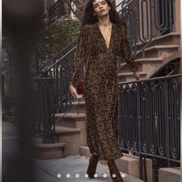 Doen | Dresses | Doen Cleone Dress In Terre Jardin De Papillons | Poshmark